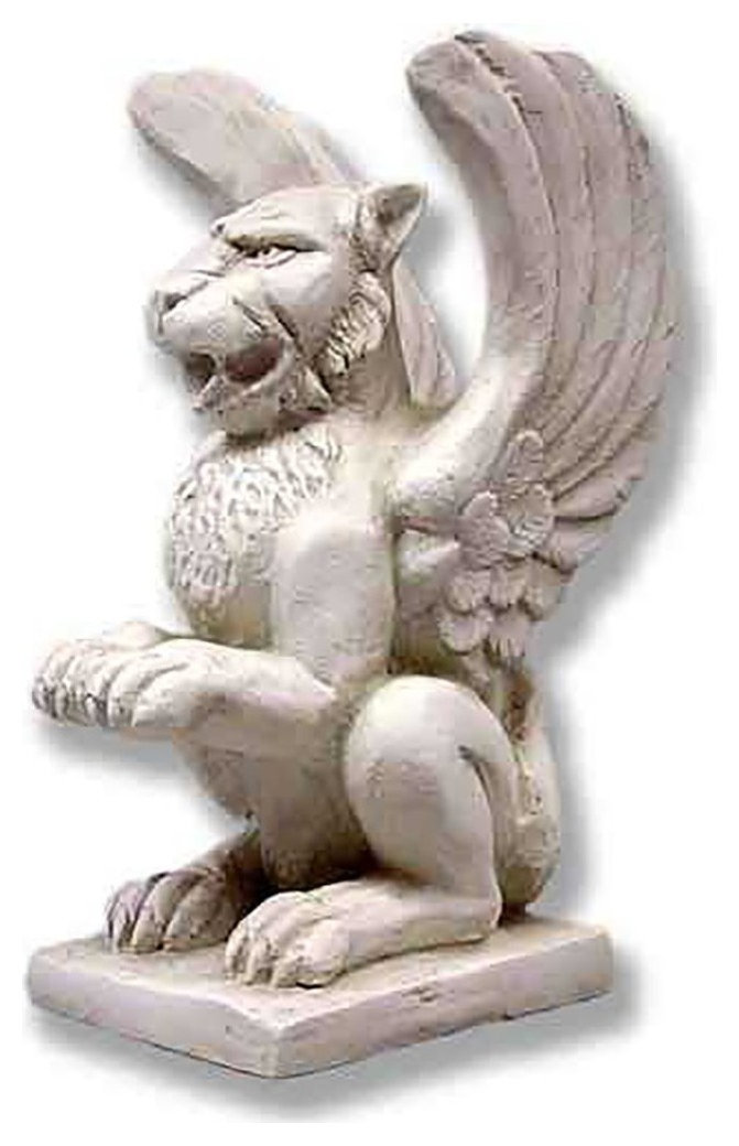 Defending Griffin 10, Gargoyles Griffins - Traditional - Garden Statues ...