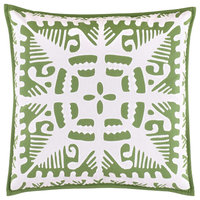 Knight Wood Cutwork Lapis Sham, Standard - Mediterranean - Pillowcases ...