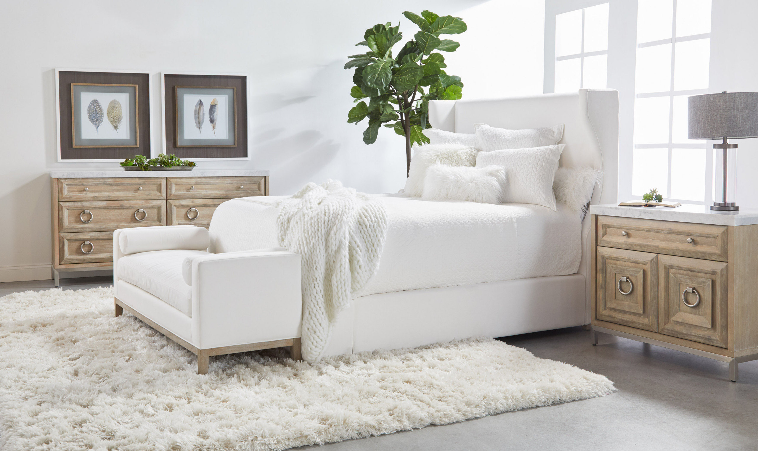 Balboa Cal King Bed - Transitional - Platform Beds - by Massiano | Houzz