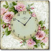 Vintage-Style Pink Roses Clock - Victorian - Wall Clocks - by Fairy ...