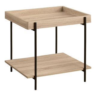 Fallon Square Engineered Wood End Table Light Brown - Side Tables And ...