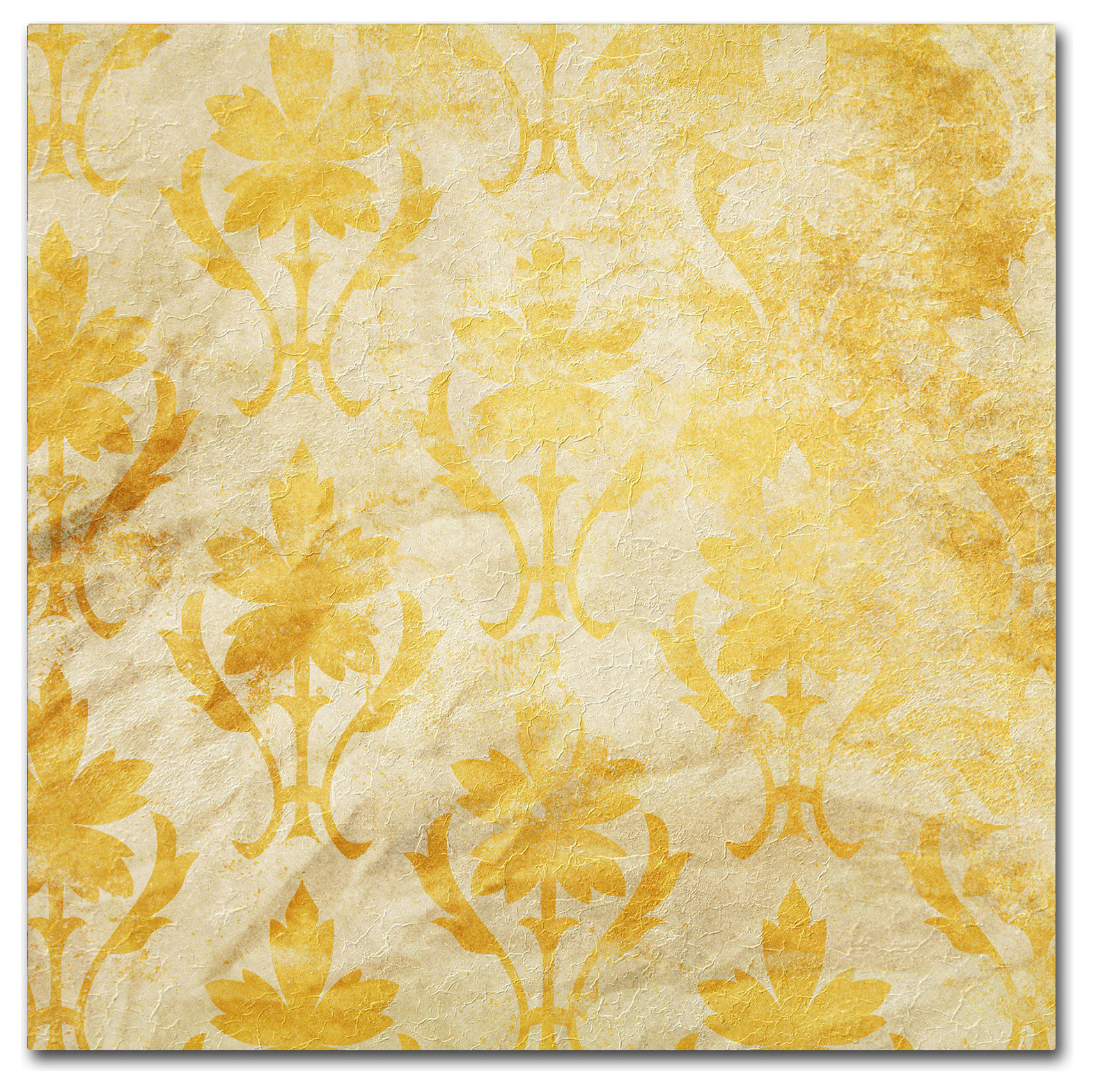 Marcee Duggar 'Old Yellow Plant' Canvas Art, 14"x 14" - Contemporary ...