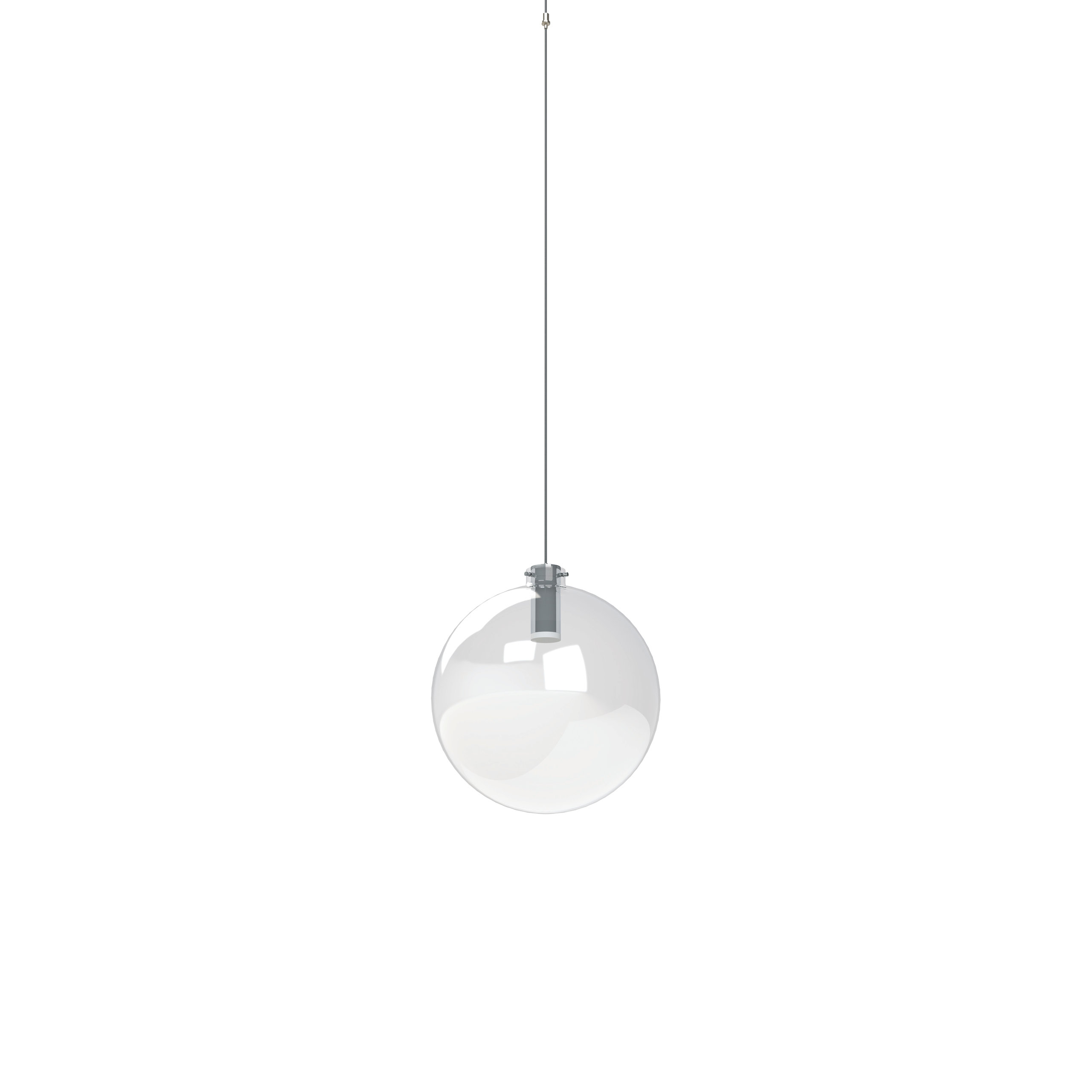 Sphere 12" Clear Glass Single Pendant - Contemporary - Pendant Lighting ...