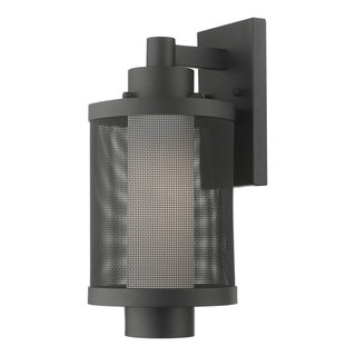 Nottingham One Light Outdoor Wall Lantern, Textured Black ...