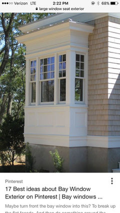 What type of roof for bump out window of new addition?