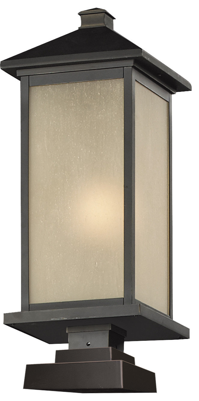Z-Lite Outdoor Post Light, Oil Rubbed Bronze, 548PHB-SQPM-ORB ...
