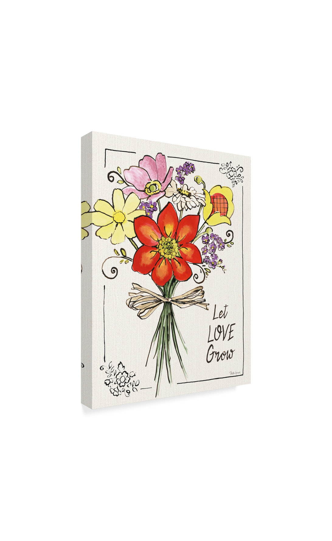 "Sunny Bouquets I" by Beth Grove, Canvas Art, 32"x24" - Contemporary ...
