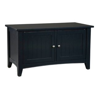 Shaker Cottage Storage Cabinet Bench, Cherry - Transitional - Accent ...