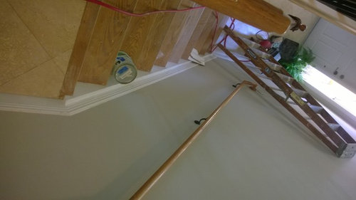 should I remove the handrails on stairs?