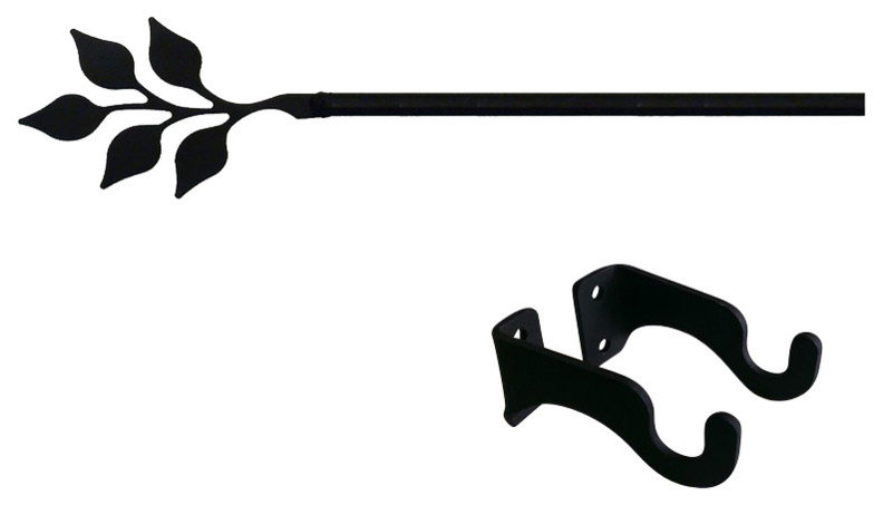 Leaf Curtain Rod, Small - Transitional - Curtain Rods - by Bentley ...