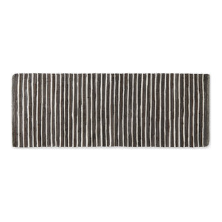 Taupe Slim Stripe Cotton Chindi Rug 2X3Ft - Area Rugs - by VirVentures ...