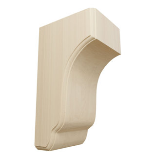 Capistrano Mission Corbel, Alder, 2 1/2"Wx2 3/4"Dx4 1/2"H, 2-Pack, 4 3/ ...