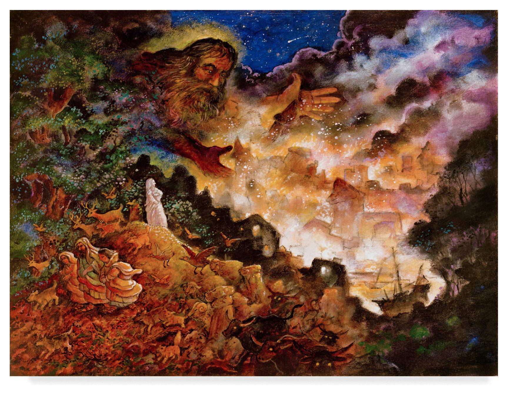 "Biblical Fantasy" by Bill Bell, Canvas Art, 24"x18" - Eclectic ...