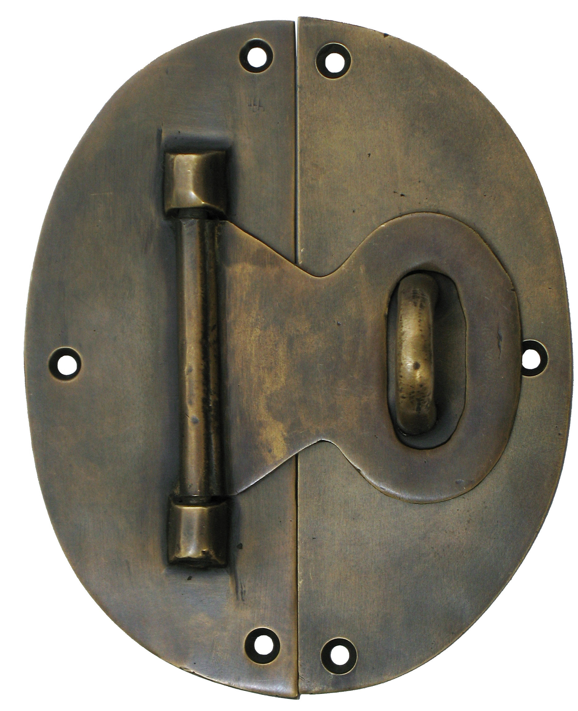 Oval Lock With Hook - Traditional - Door Locks - by Handcrafted ...