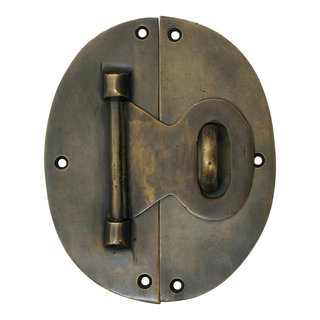 Oval Lock With Hook - Traditional - Door Locks - by Handcrafted ...