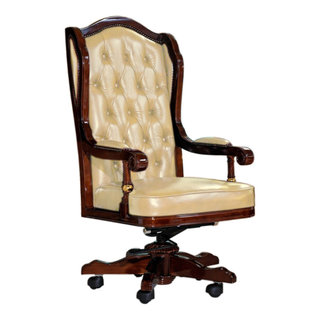 Infinity Leather Executive Chair - Traditional - Office Chairs - by ...