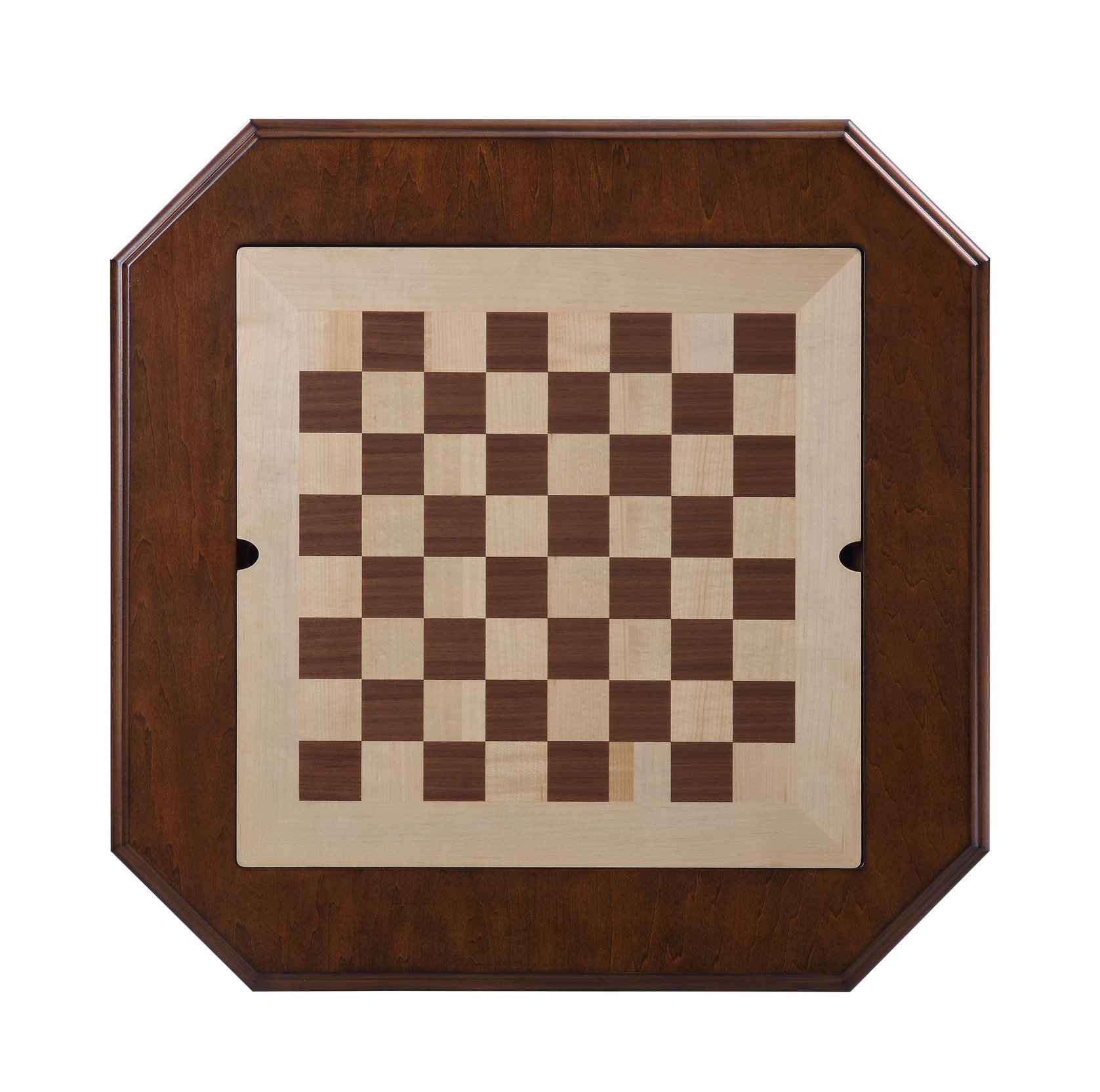 Classic Wooden Game Table with Drawer and Reversible Game Tray, Brown ...