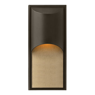 Cascade Medium Outdoor Wall Sconce, Bronze - Contemporary - Outdoor ...
