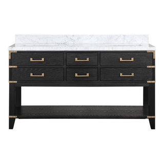 Woodhaven Bath Vanity, 60" Double Sink - Bathroom Vanities And Sink ...
