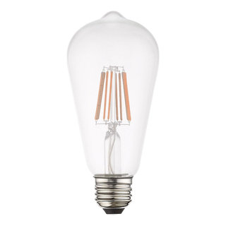 Livex Lighting 960801X10 7.7W E26 Medium Base ST19 Edison Filament ...