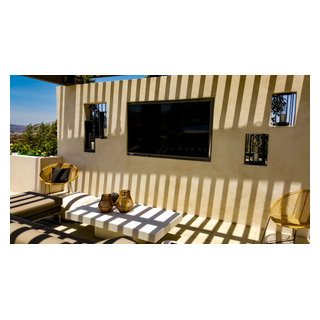 Outdoor Entertainment and Massive Pool - Contemporary - Pool - San ...