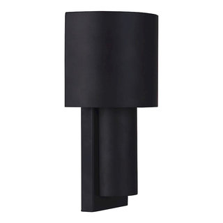 Craftmade Midtown 1-Light Small Outdoor 2 Tier LED Wall, Midnight ...