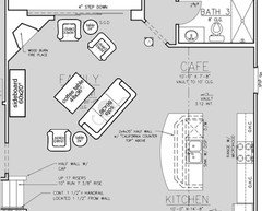 Need help picking the location of a floor outlet! Open Floor Plan