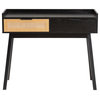 Baxton Studio Kalani Two-Tone Brown Wood 2-Drawer Console Table ...