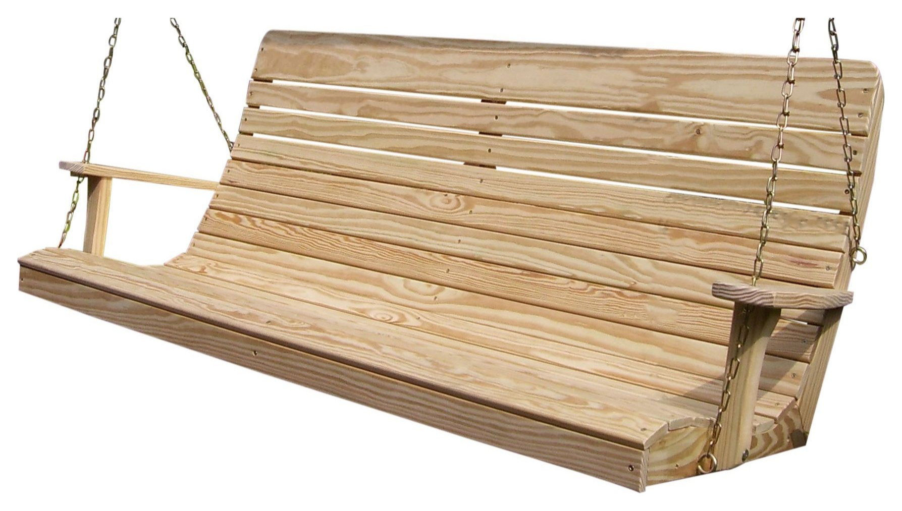 Pressure Treated Pine Highback Swing, 6 Foot - Transitional - Porch ...