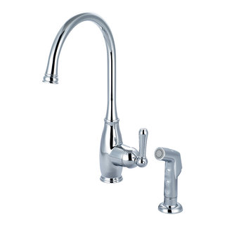 Accent Single Handle Kitchen Faucet - Transitional - Kitchen Faucets ...
