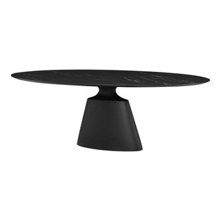 Taji Black Ceramic Dining Table, HGNE285 - Transitional - Dining Tables ...