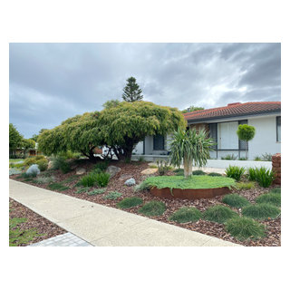 Dry Riverbed Feature & Native Verge - Farmhouse - Landscape - Perth ...