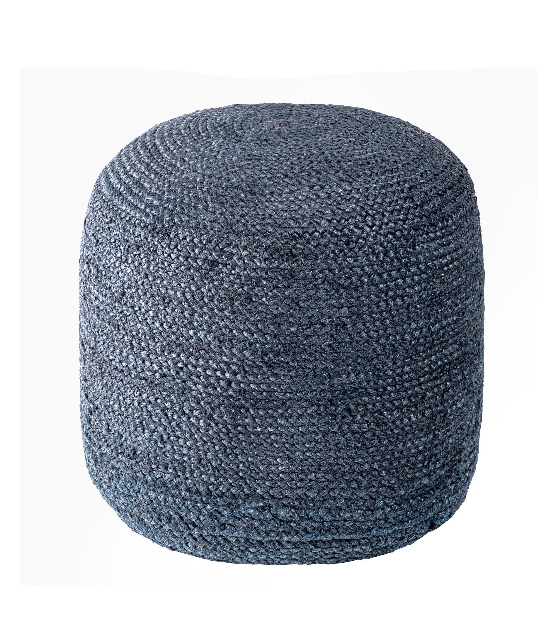 nuLOOM Braided Evita Jute Natural, Fiber Cable Pouf - Beach Style - Floor Pillows And Poufs - by ...