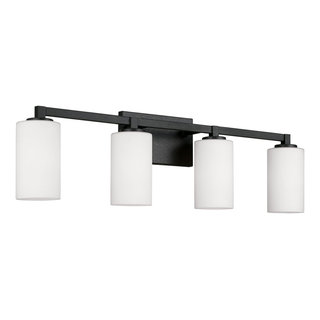 Capital Lighting Ravenwood 4-Light Vanity, Black Iron - Transitional ...