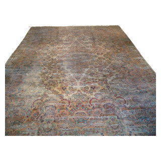14x18 Antique Kerman Rug, 14x18 - Traditional - Area Rugs - by Oriental ...