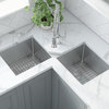 Ruvati RVH8400 Undermount Corner Kitchen Sink 16 Gauge 44" Double Bowl ...
