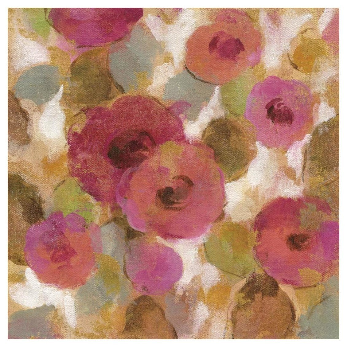 "Glorious Pink Floral II" Digital Paper Print by Silvia Vassileva, 20 ...