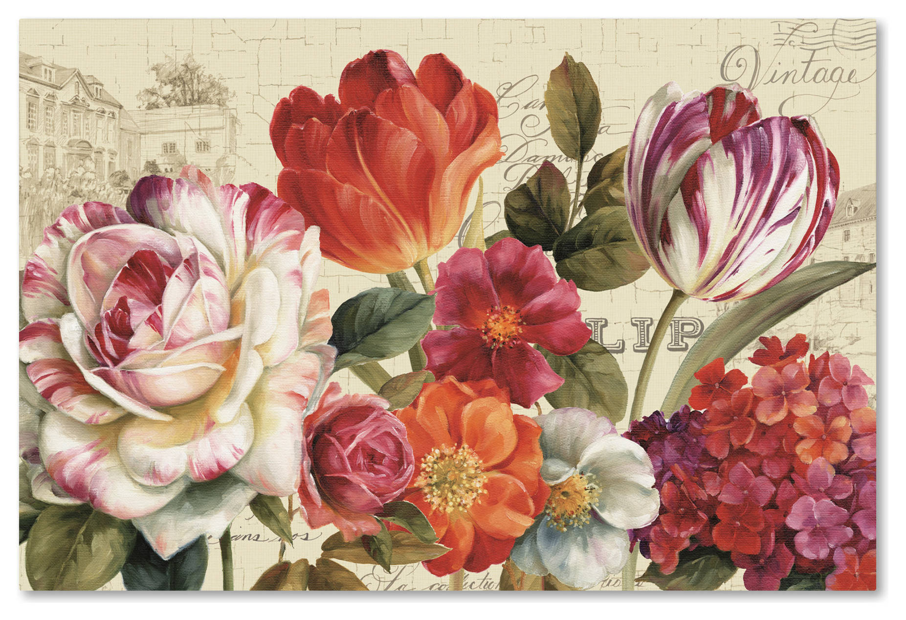 Lisa Audit 'Garden View I without Border' Canvas Art, 30"x 47 ...