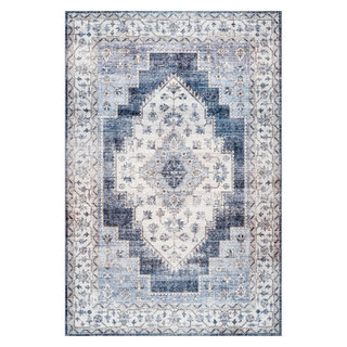 nuLOOM Dania Machine Washable Medallion Area Rug, 2' x 3 ...
