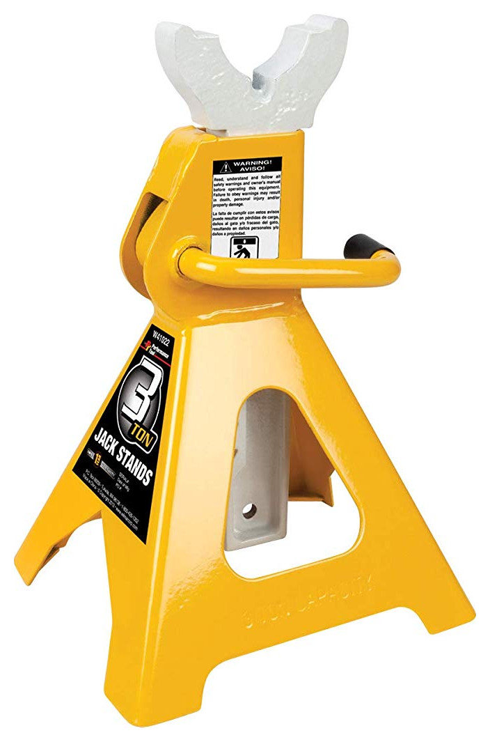 Performance Tool W41022 Heavy Duty Jack Stands, 3 Ton Load Capacity, 1 ...