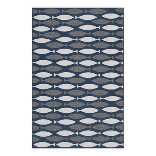 Kaleen Puerto Collection Indoor Outdoor Polypropylene Area Rug, 7'2"x10 ...