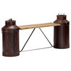 vidaXL Bench Entryway Bench Hall Bench Solid Mango Wood Milk Bottle ...