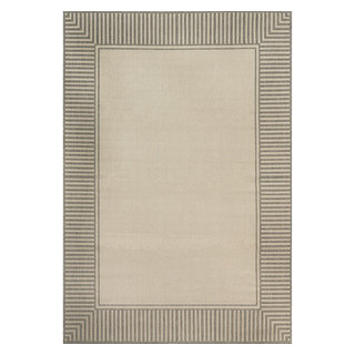 nuLOOM Asha Border Indoor/Outdoor Striped Area Rug, 9'6"x12 ...