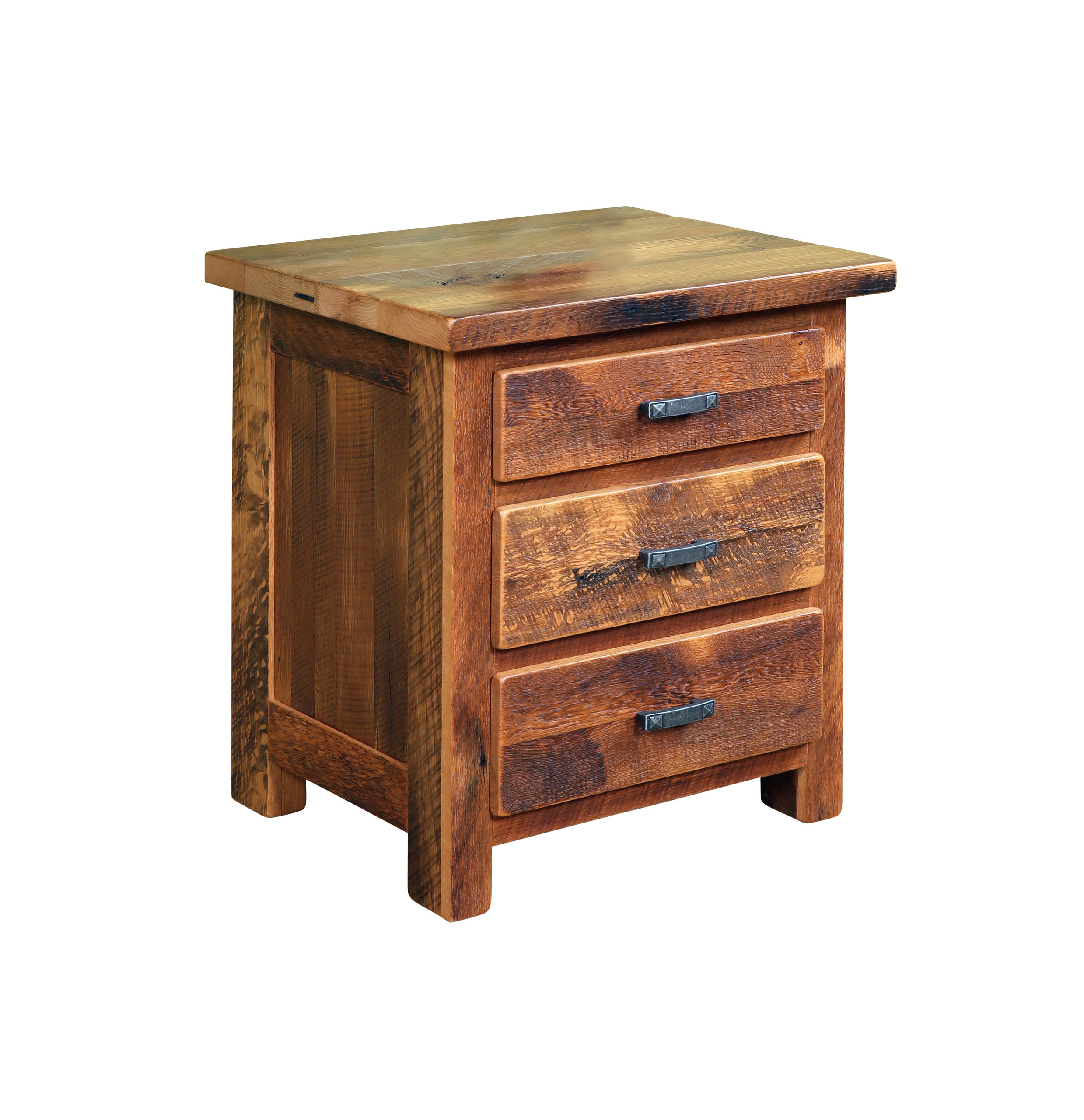 Reclaimed Barn Wood Nightstand, Rustic - Rustic - Nightstands And ...