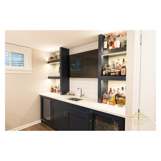 Wheaton Basement Renovation w/ Custom Bar (2022) - Contemporary ...