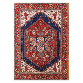Ahgly Company Indoor Rectangle Mid-Century Modern Area Rugs, 5' x 7', 4 ...