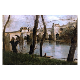 Jean-Baptiste-Camille Corot The Bridge at Mantes Wall Decal, 18x27 ...