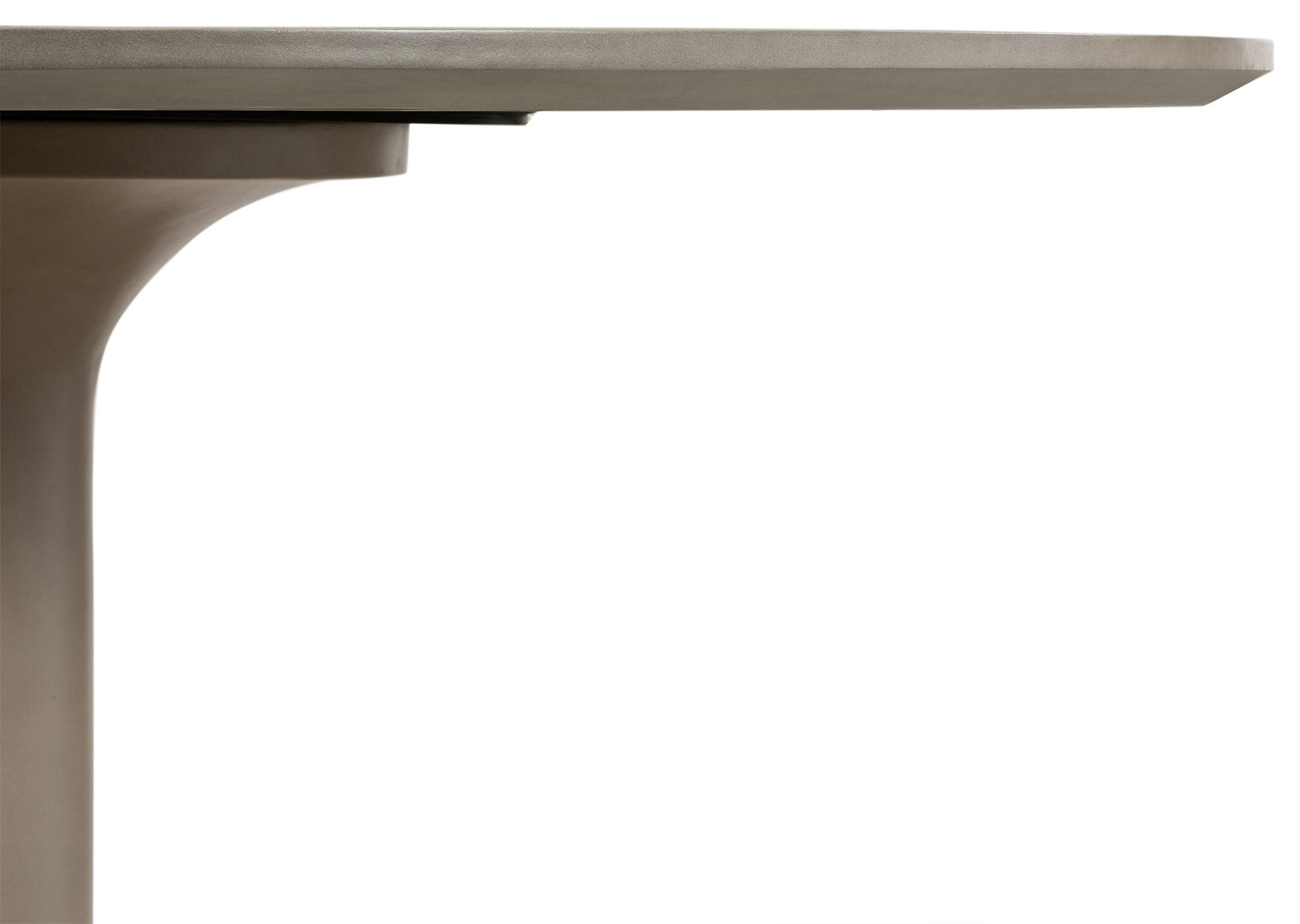 Pippa Concrete and Metal Tulip Round Dining Table - Midcentury - Dining ...