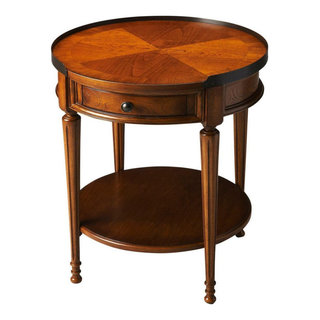 Butler Transitional Cherry Accent Table - Traditional - Side Tables And ...