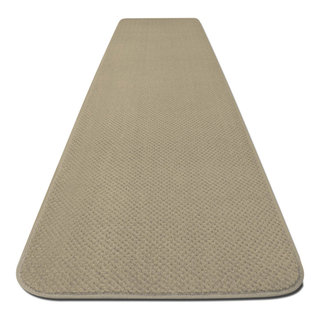 Skid-Resistant Carpet Runner Ivory Cream, 36"x8' - Contemporary - Hall ...